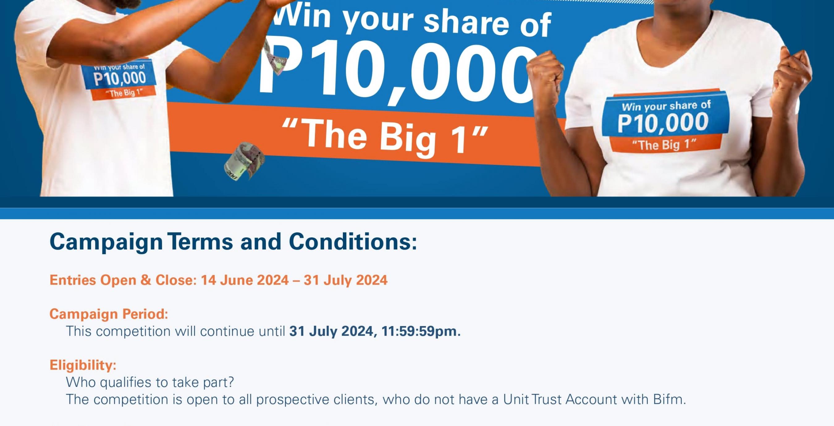 BIFM Francistown Branch 1 Year Anniversary Terms and Conditions | BIFM